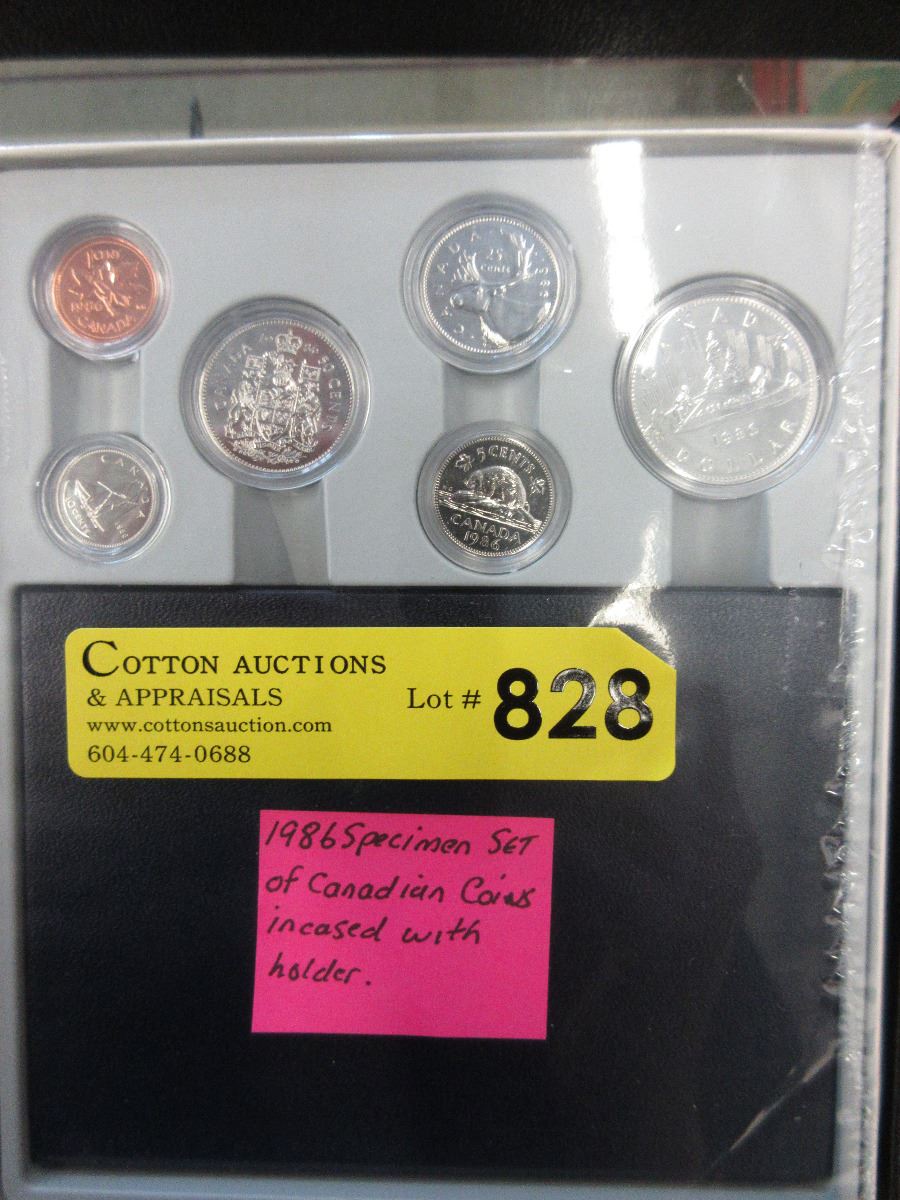 1986 Canadian Specimen Set with Case