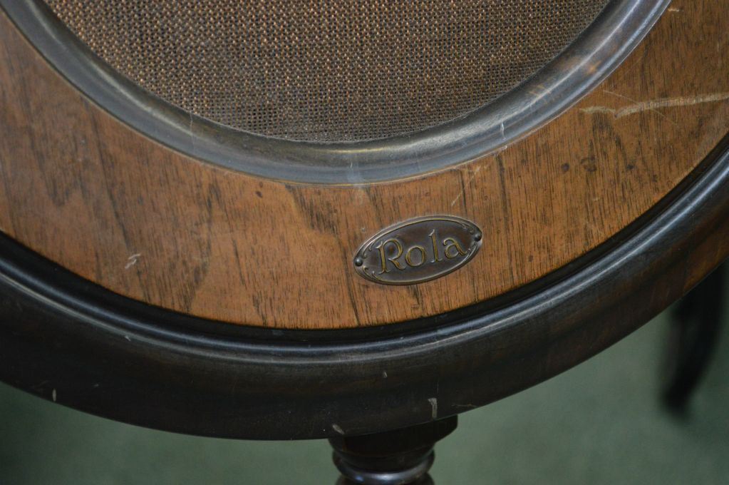 Vintage Rola pedestal "Re*Creator" satellite stereo speaker