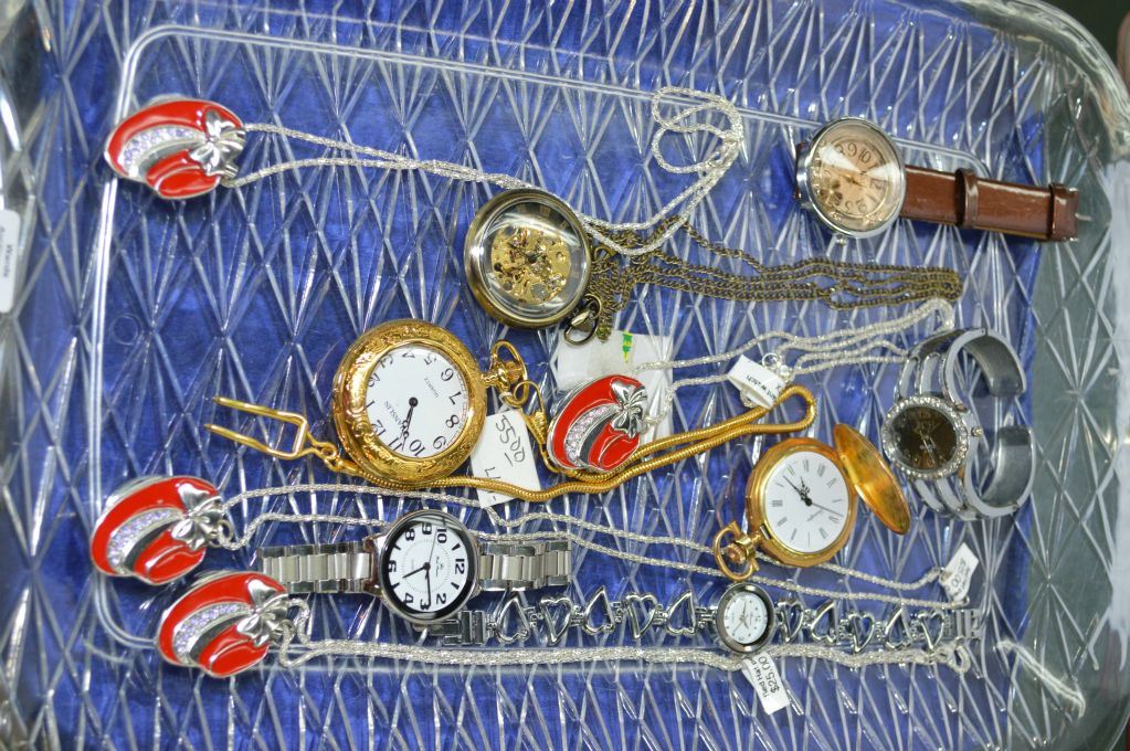 Selection of new quartz watches and pendants, plus a Lexington 17 jewel ...
