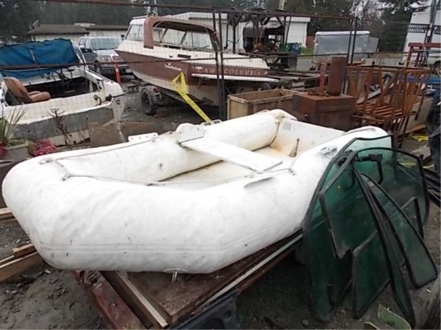 INFLATABLE HARD BOTTOM BOAT - WHITE