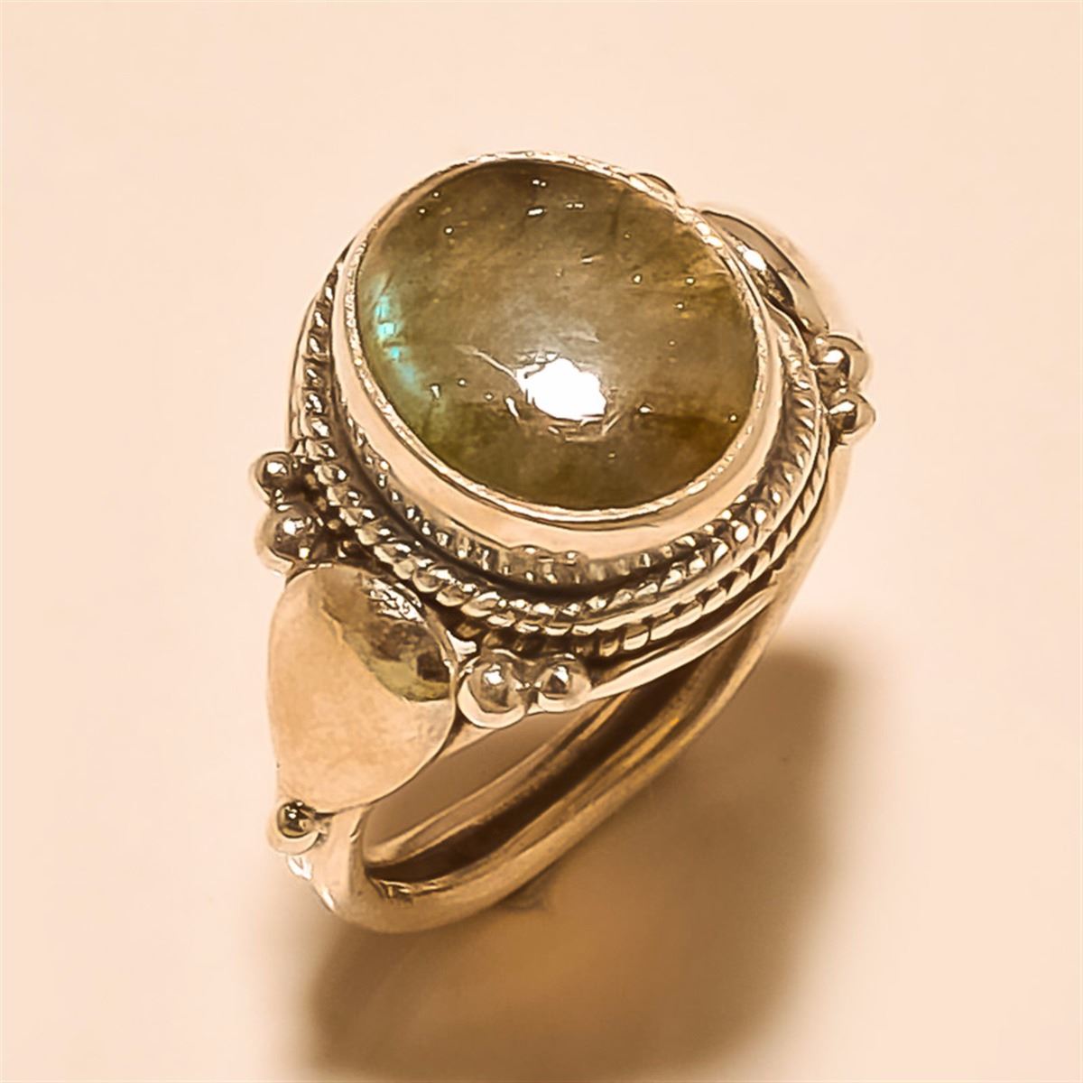 Labradorite RING Solid Sterling Silver