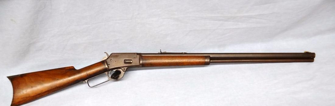 Marlin 1889 rifle, .32-20. S# 47688. Bbl. 24" octagon. Full length mag ...