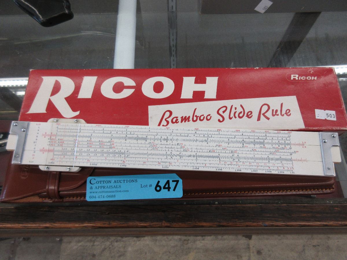 Ricoh bamboo slide rule