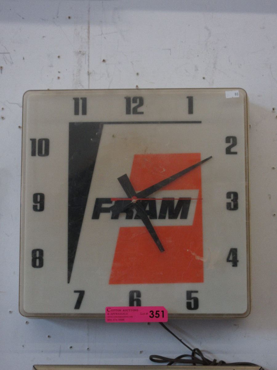 Vintage - "Fram" electric wall clock