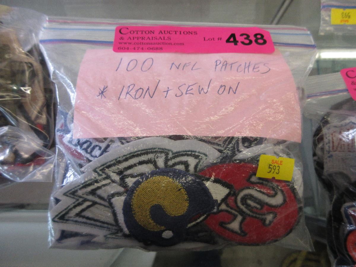 100 NFL patches