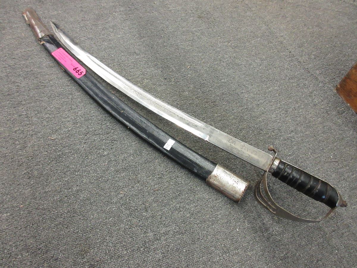Indian saber with sheath