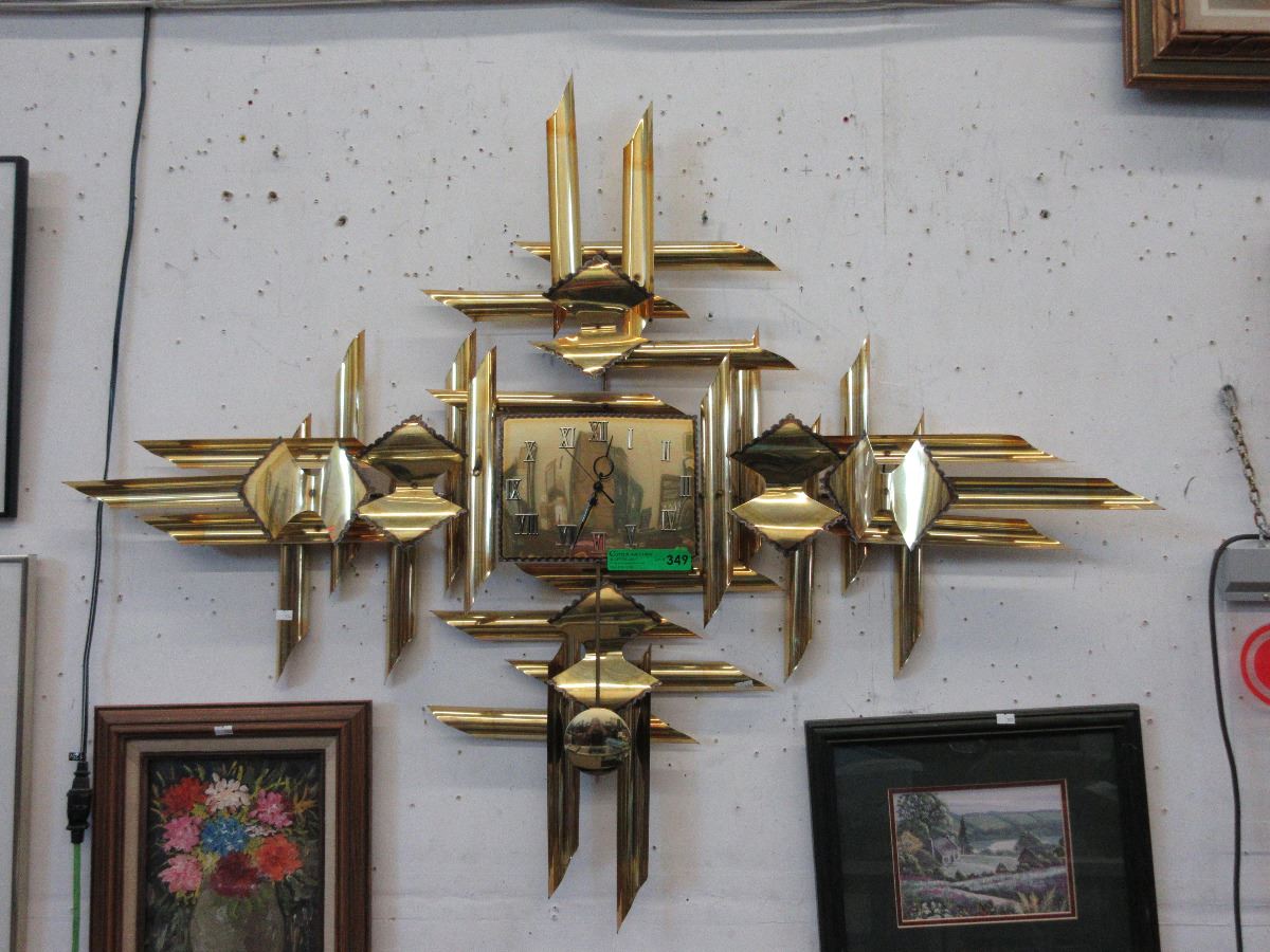 Retro Brass Pendulum Wall Clock 3065