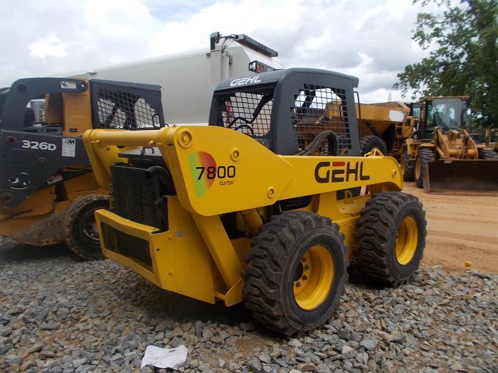 GEHL 7800 SKID STEER LOADER, VIN/SN:901706 -CANOPY, METER READING 1,330 ...
