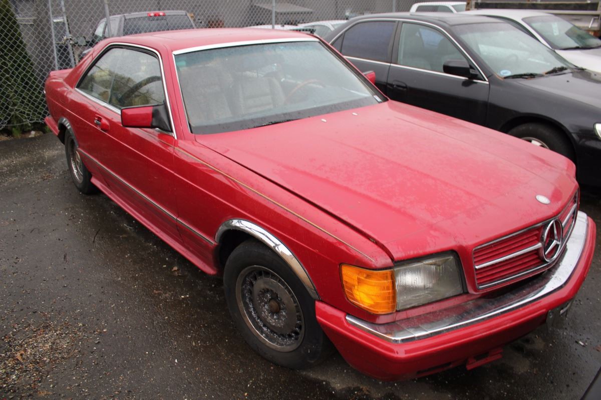 1984 MERCEDES 500 SEL 2 DOOR COUPE RED VIN WDBCA44A9EA042512 1984-mercedes-500-sel-2-door-coupe-red-vin-wdbca44a9ea042512