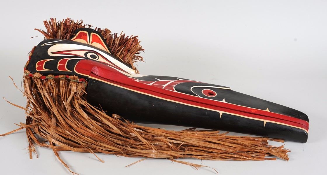 Kwakwaka'wakw Hamatsa Cannibal Bird Mask Carved by Sandy Johnson 1983 ...