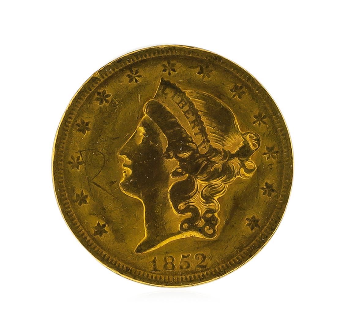 1852 $20 Liberty Head Double Eagle Gold Coin