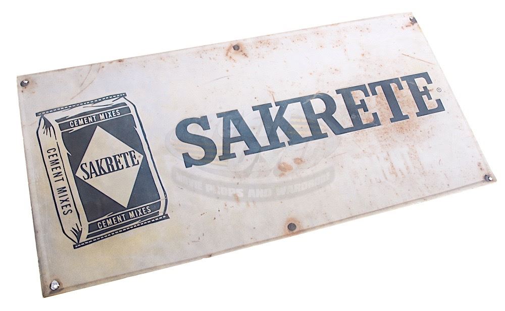 Banshee (TV) - "Sakrete" Concrete Sign from "The Forge" Bar Front Door ...