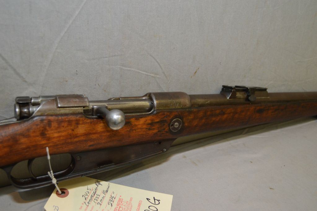 Commission Rifle ( Loewe & Co. ) Model 1888 .8 MM Mauser Cal Bolt ...