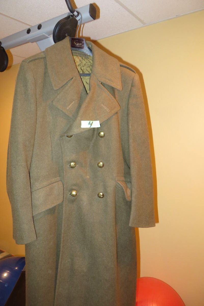 Post war battle dress great coat 1949 pattern mfg 1954