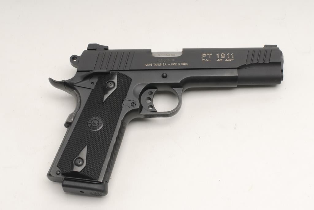 Taurus Model PT 1911 semi-automatic pistol, .45 caliber, 5” barrel, S/N ...