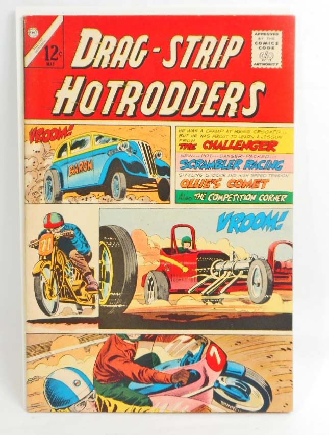1966 DRAG STRIP HOTRODDERS NO 9 COMIC BOOK - 12 CENT COVER