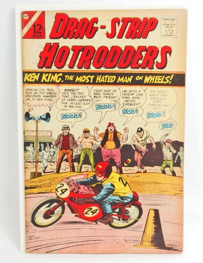 1966 DRAG STRIP HOTRODDERS NO 13 COMIC BOOK - 12 CENT COVER