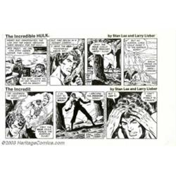 Larry Lieber - Original Art for the Incredible Hulk Dailies and Sundays ...