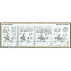 Garry Trudeau - Original Comic Strip Art for Doonesbury Daily, dated 8 ...