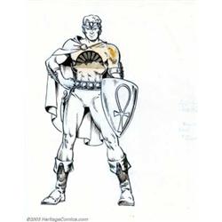 Unknown Artist - Captain Renaissance Advertising Artwork (Marvel, 1975)....