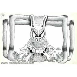 Basil Wolverton - Original Cover Art for Plop #9 (DC, 1974). Few comic ...