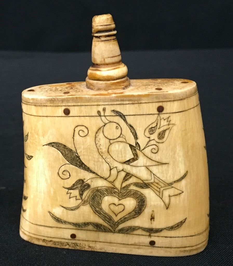 Antique Scrimshaw (Ivory) - 3 Items