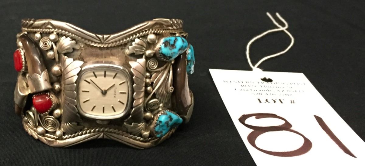 Vintage Navajo Watch Cuff – Signed