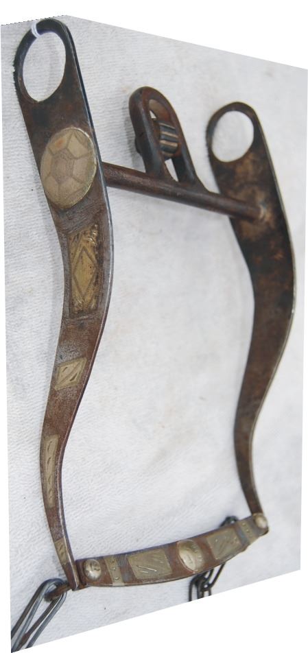 prison made inlaid half breed bit