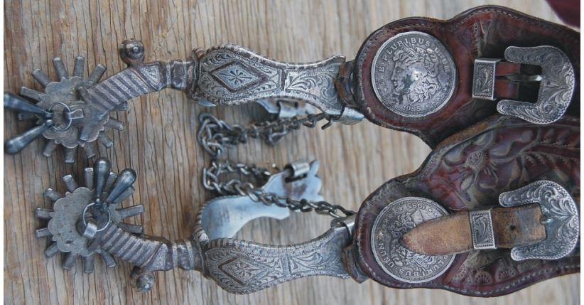 Fleming double mounted dandy pattern spurs