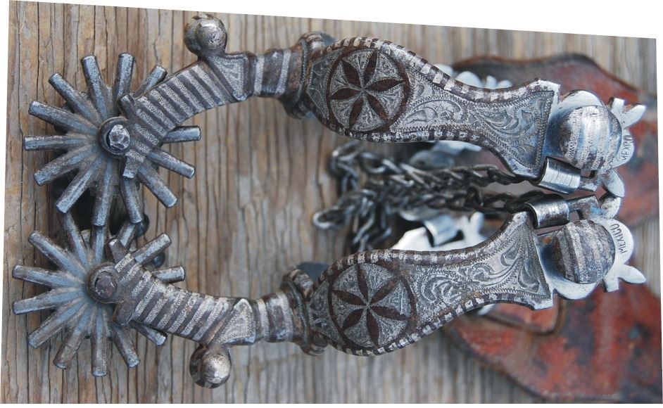 Fleming double mounted dandy pattern spurs