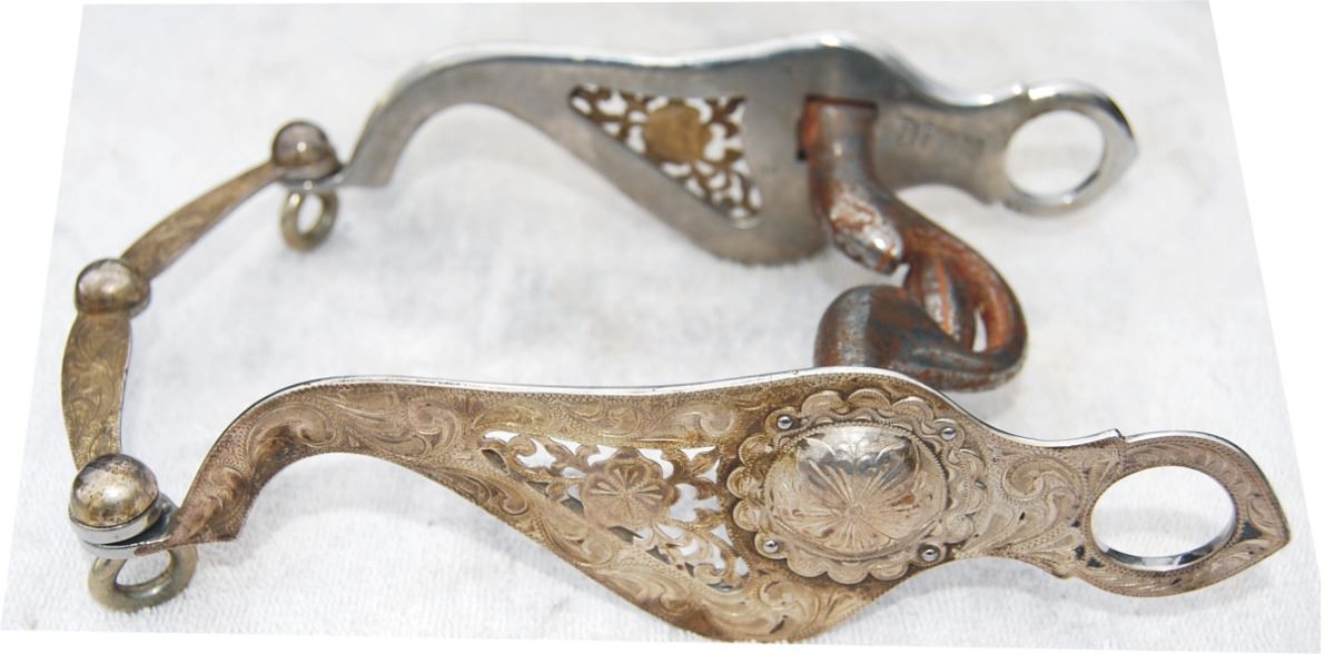 Fleming silver overlaid filigree bit