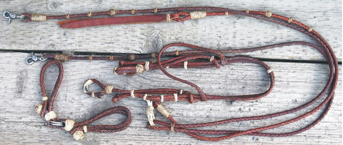 braided latigo set