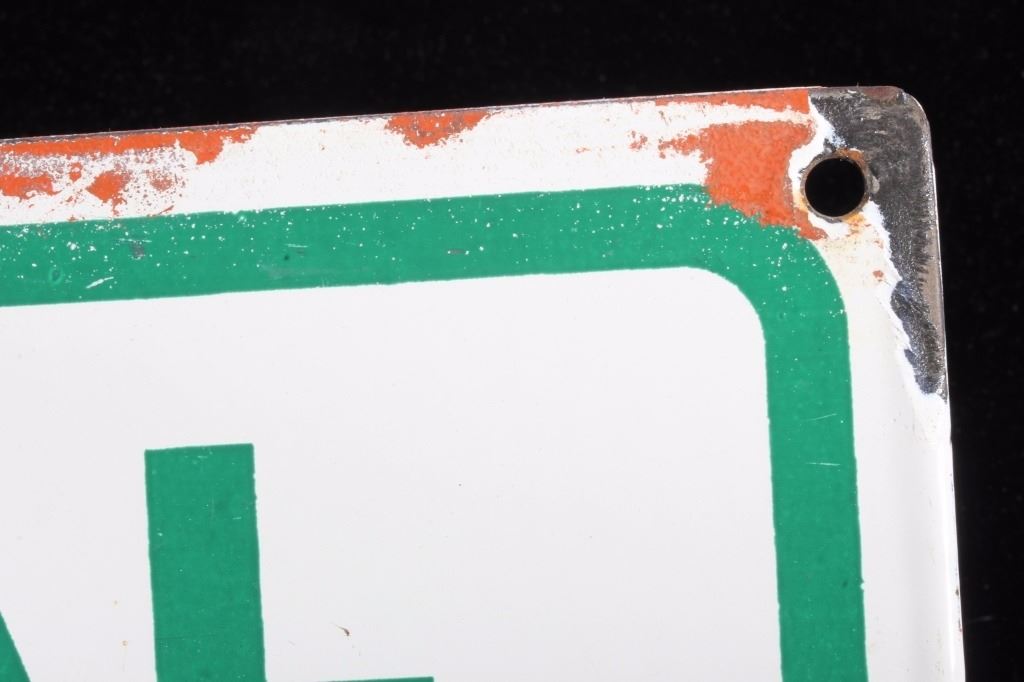 Continental Emsco Oil Porcelain Advertising Sign