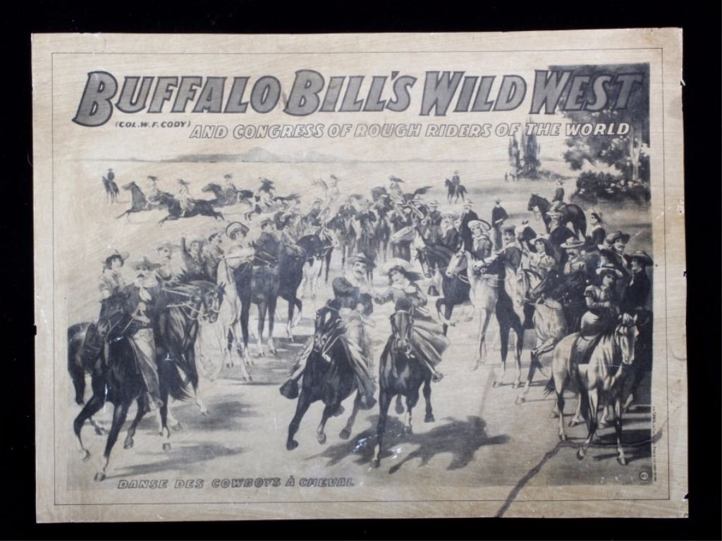 Buffalo Bill Wild West Show Flyer Poster French