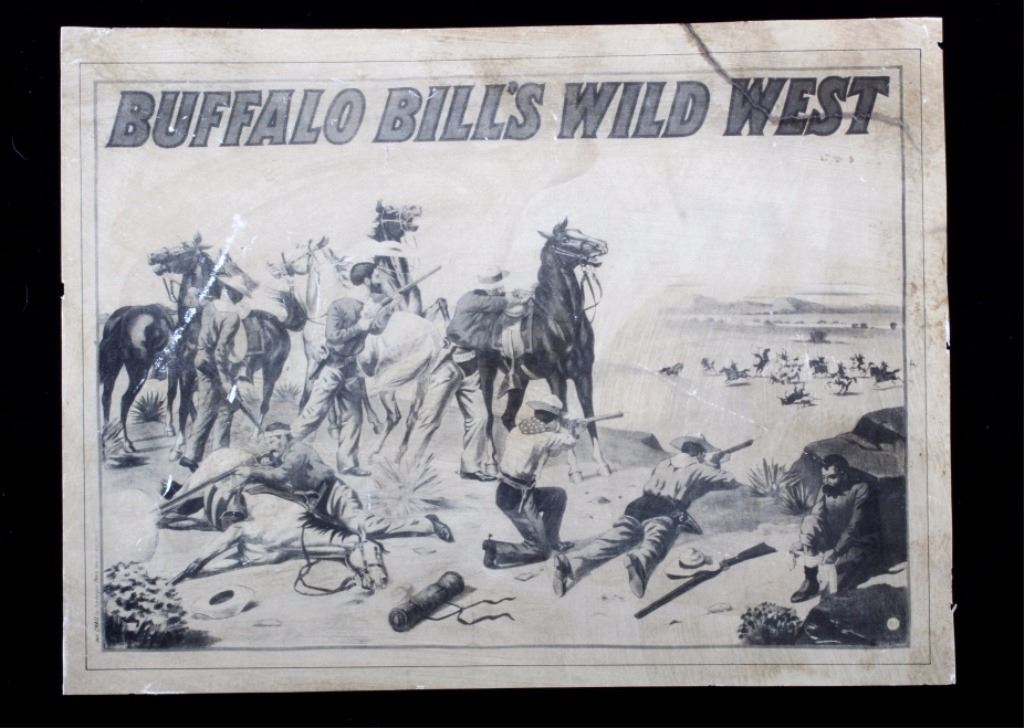 Buffalo Bill Wild West Show Flyer Poster French