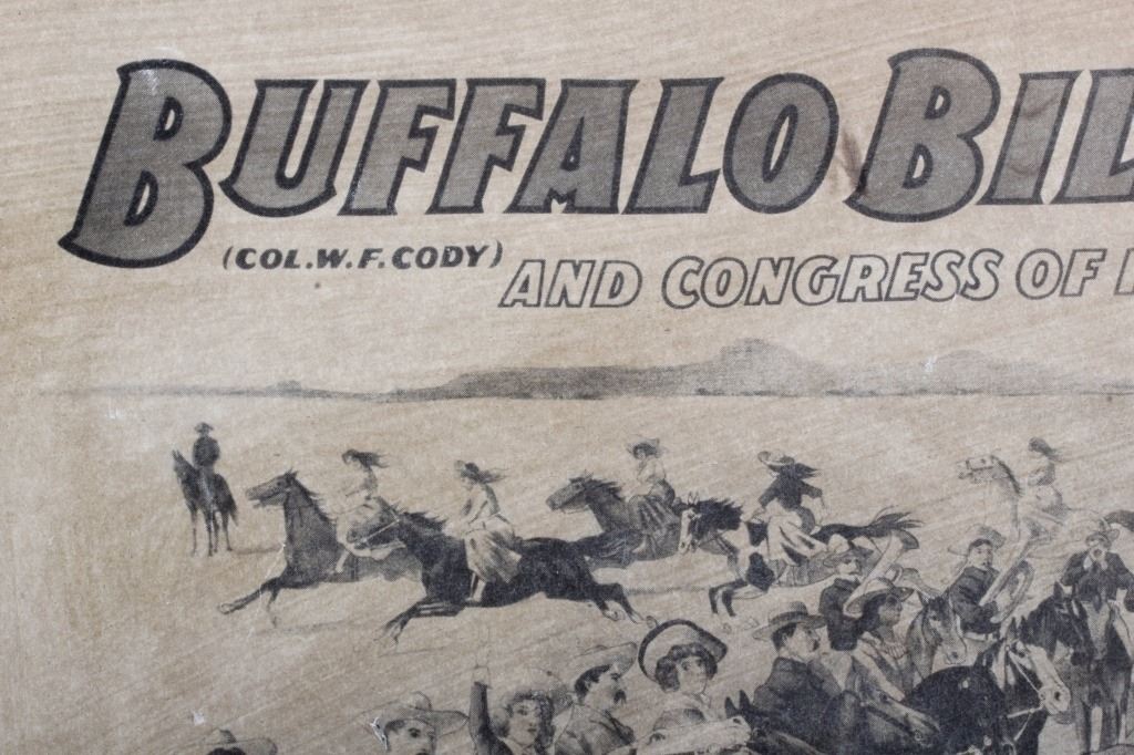 Buffalo Bill Wild West Show Flyer Poster French