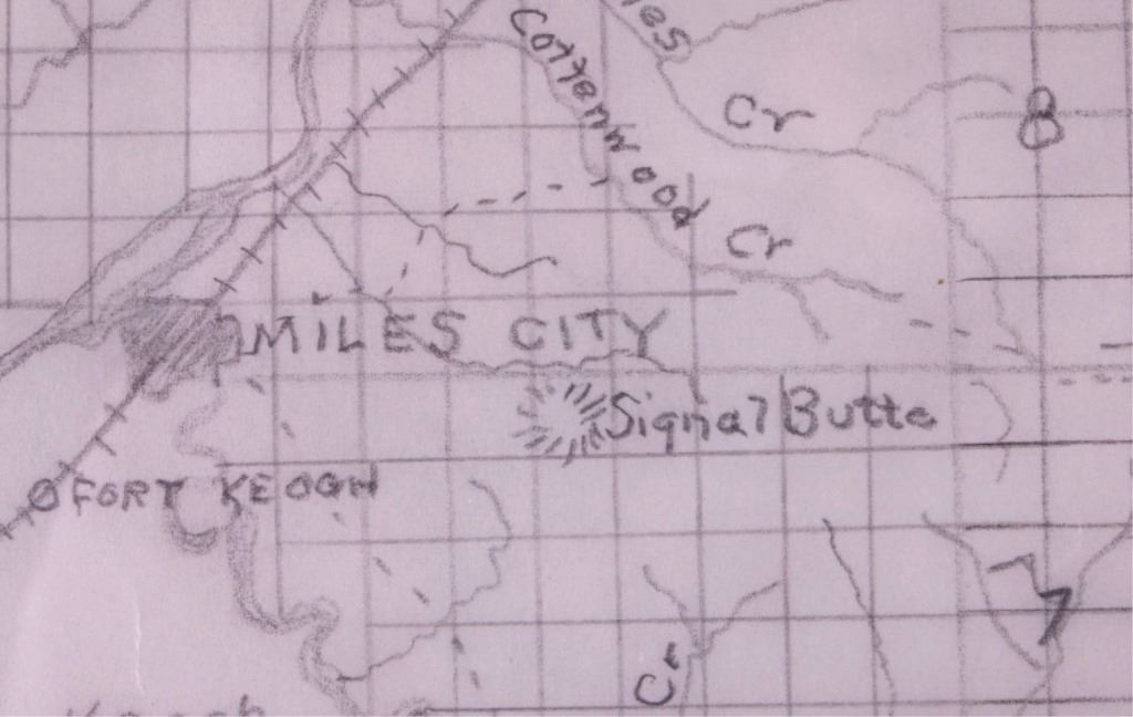 1903 Custer County Montana Map