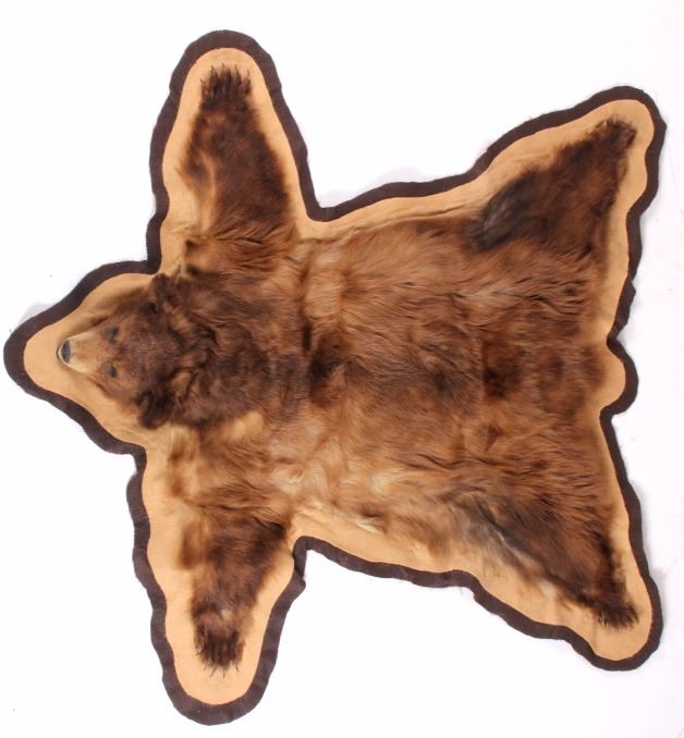 Montana Cinnamon Blonde Black Bear Rug