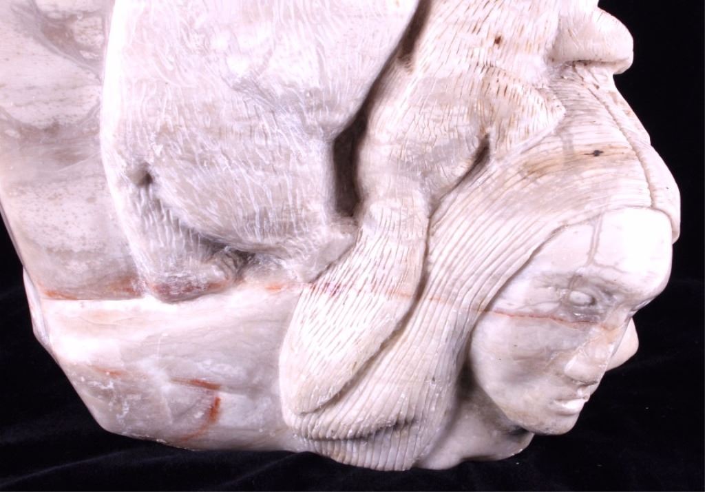 Native American Stone Carved Sculpture