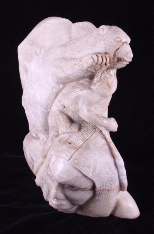 Native American Stone Carved Sculpture
