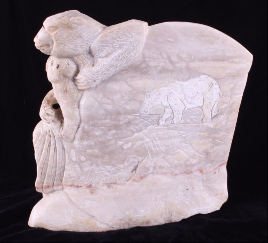 Native American Stone Carved Sculpture