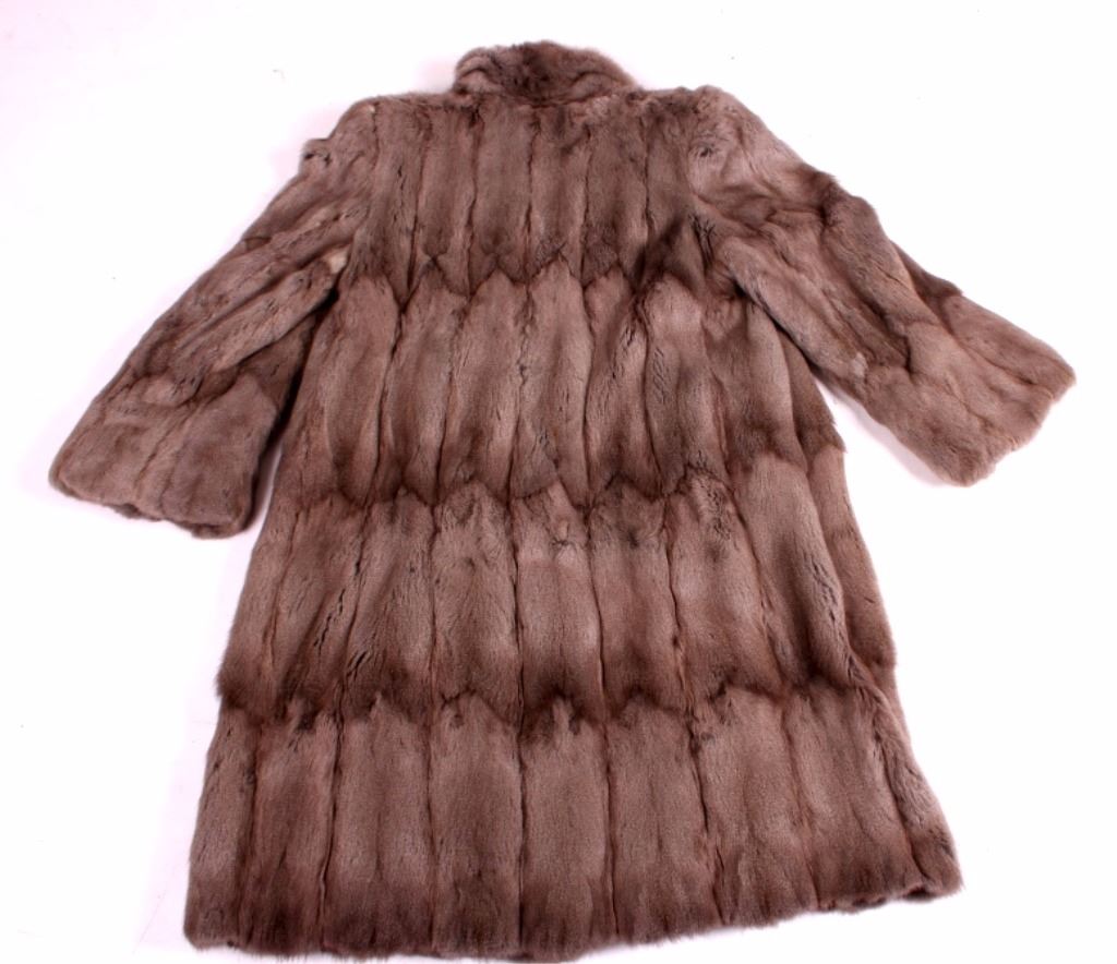Grey Squirrel Fur Coat