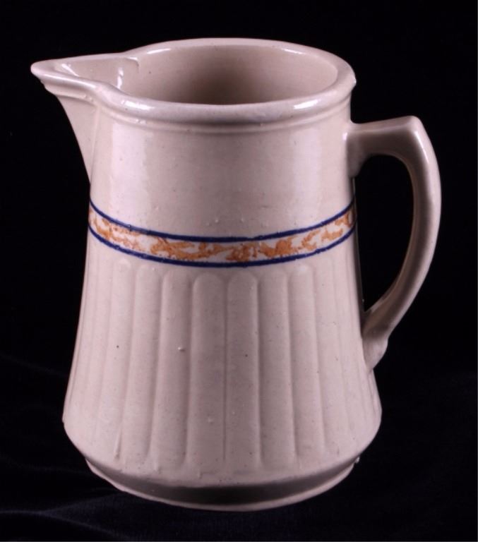Red Wing Stoneware Sponge Band Pitcher