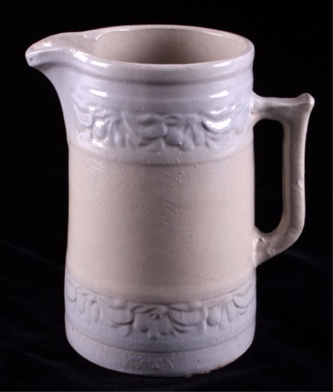 Red Wing Stoneware Cherry Band Pitcher