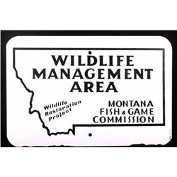 Montana Wildlife Management Area Sign
