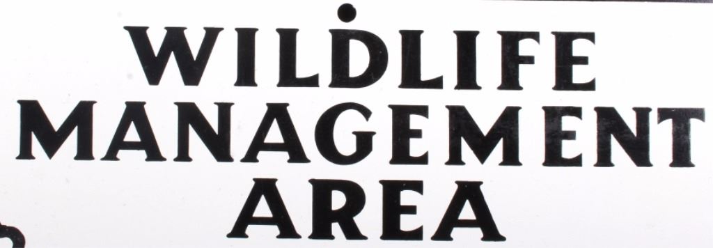 Montana Wildlife Management Area Sign