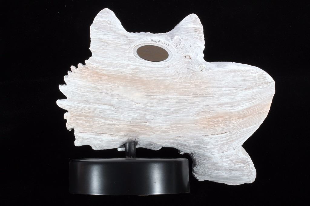 Arctic Son Wolf Sculpture by Rick Cain Limited Ed.