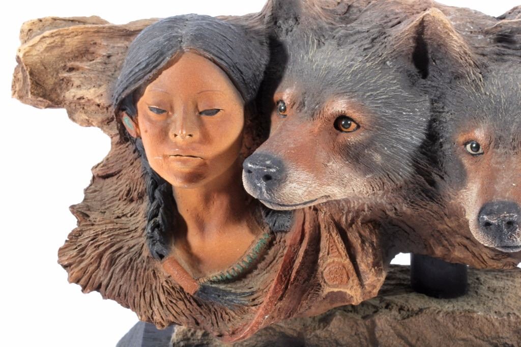 Wolf Sculptures by Rick Cain Limited Editions (2)