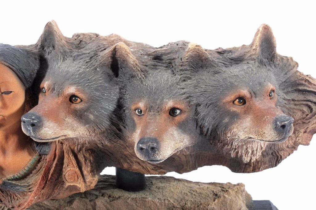 Wolf Sculptures by Rick Cain Limited Editions (2)