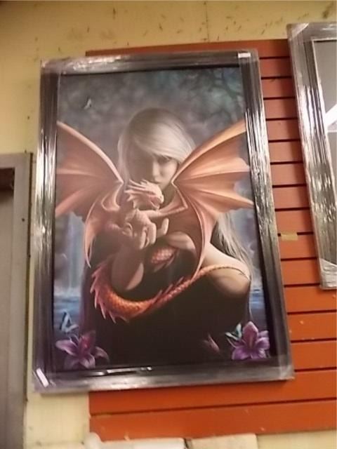 FRAMED PRINT - BABY OF THE DRAGONKIN - ANNE STOKES GALLERY ESTIMATE - $575